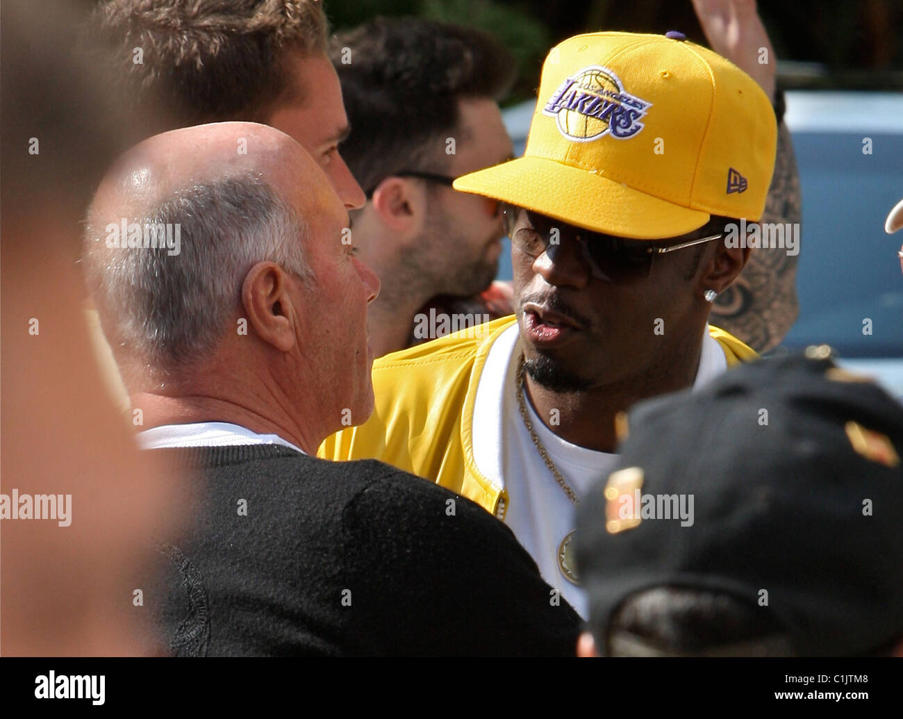 Sean Combs aka P Diddy arriving amongst the crowds of fans coming to ...