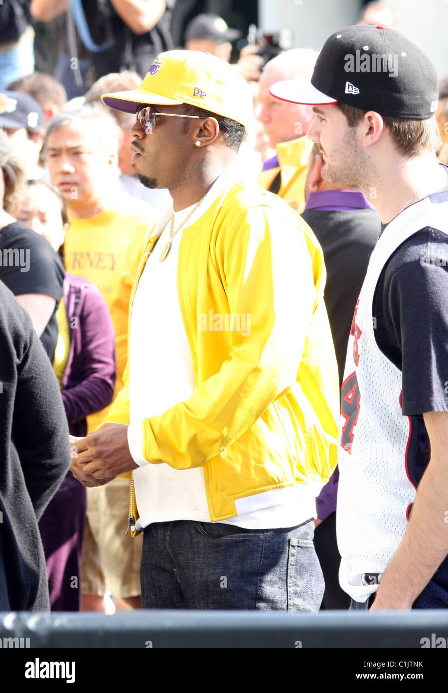 Sean Combs, aka P Diddy, arriving amongst the crowds of fans coming to ...