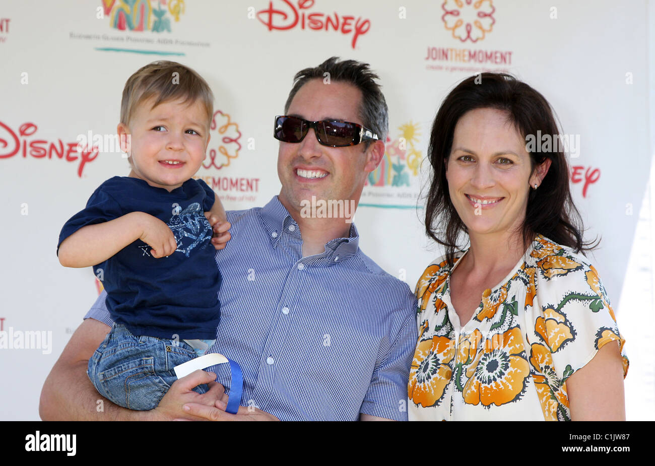 Annabeth Gish with Wade Allen and Cash Alexander Allen Elizabeth Glaser ...