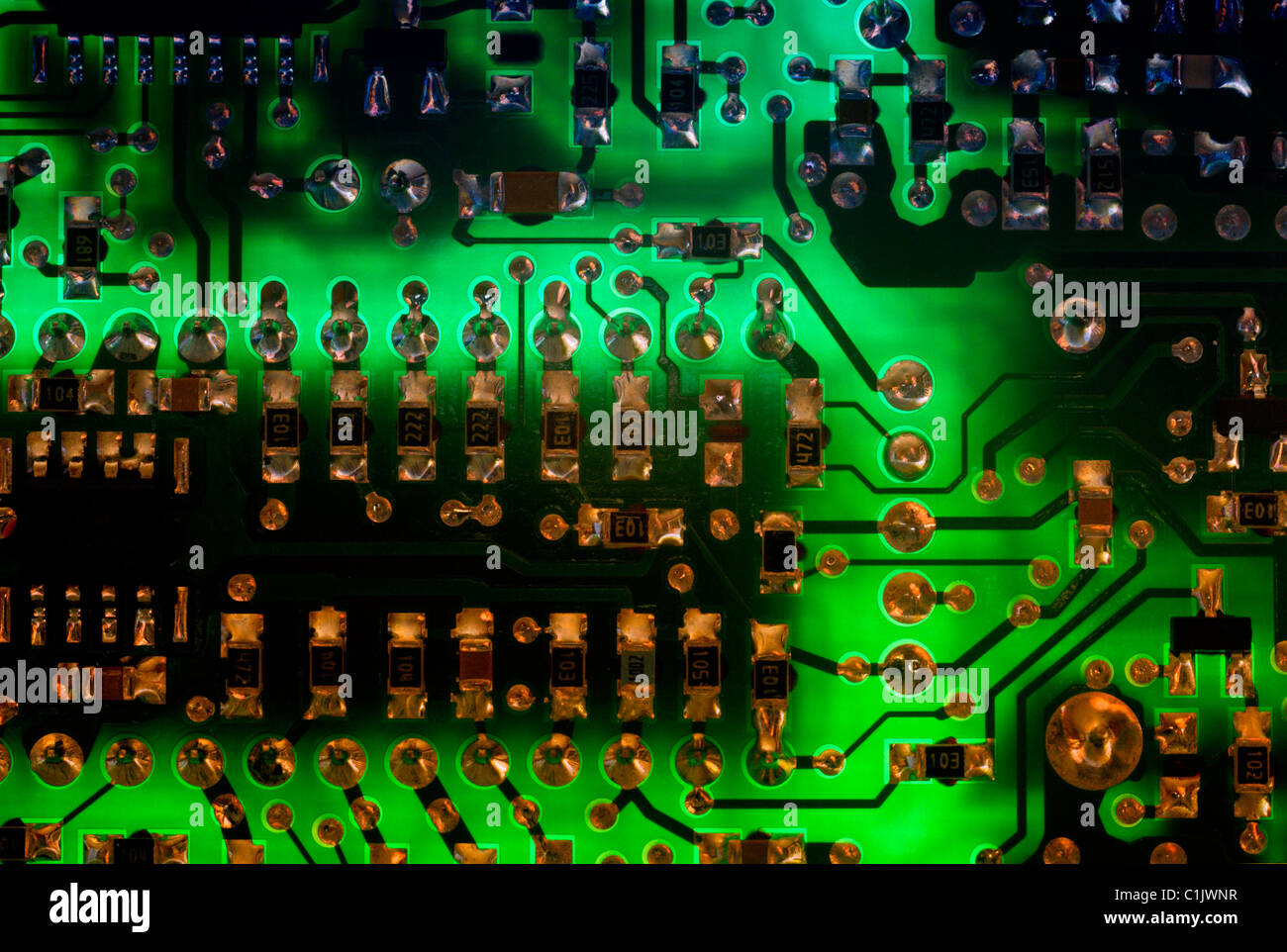 Circuit board detail Stock Photo - Alamy