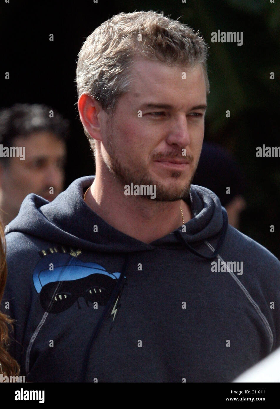 Eric Dane arrives for the first game of the NBA National Championship ...
