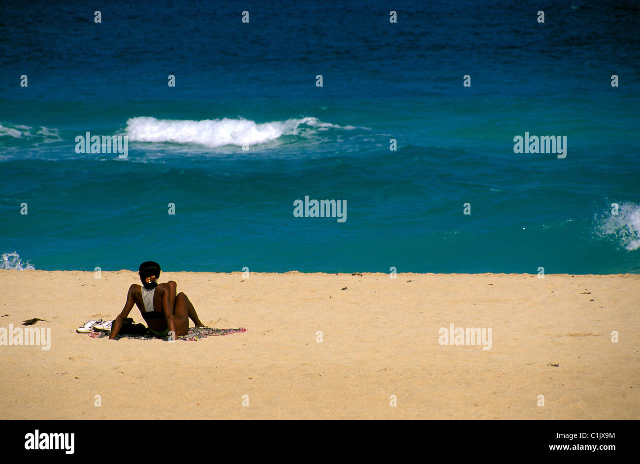 Cuba, Santa Maria Del Mar beach, Havana eastern beach Stock Photo - Alamy