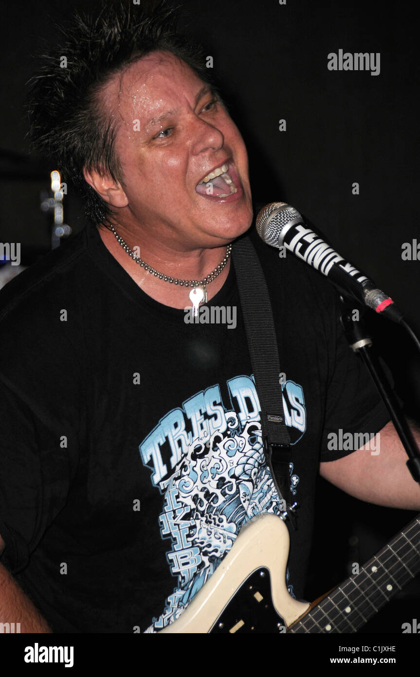 Mike Palm of Agent Orange performing live at the Knitting Factory in ...