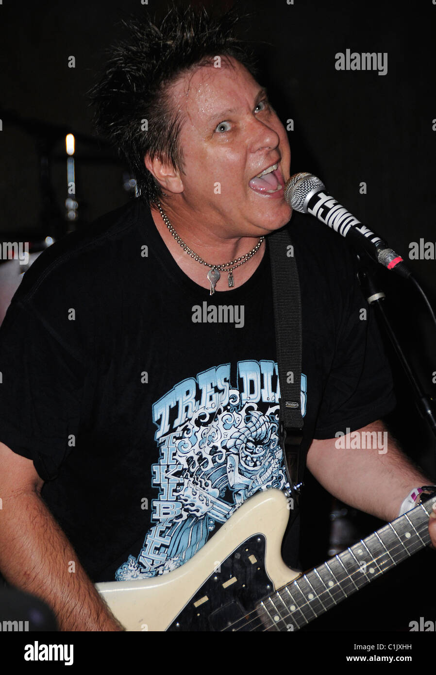Mike Palm of Agent Orange performing live at the Knitting Factory in ...