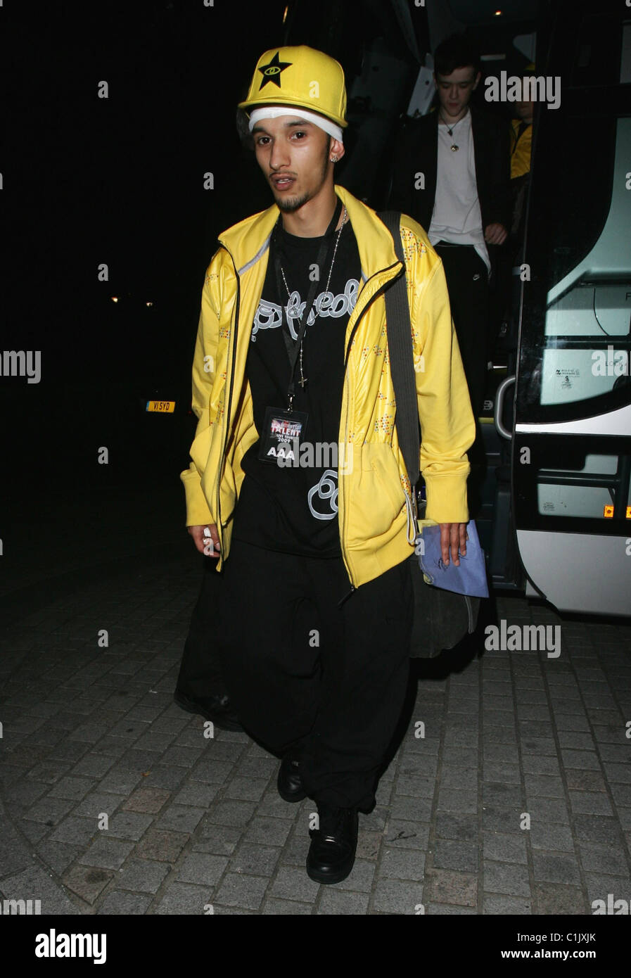 Members of Flawless arrive at a hotel as the 'Britian's Got Talent ...