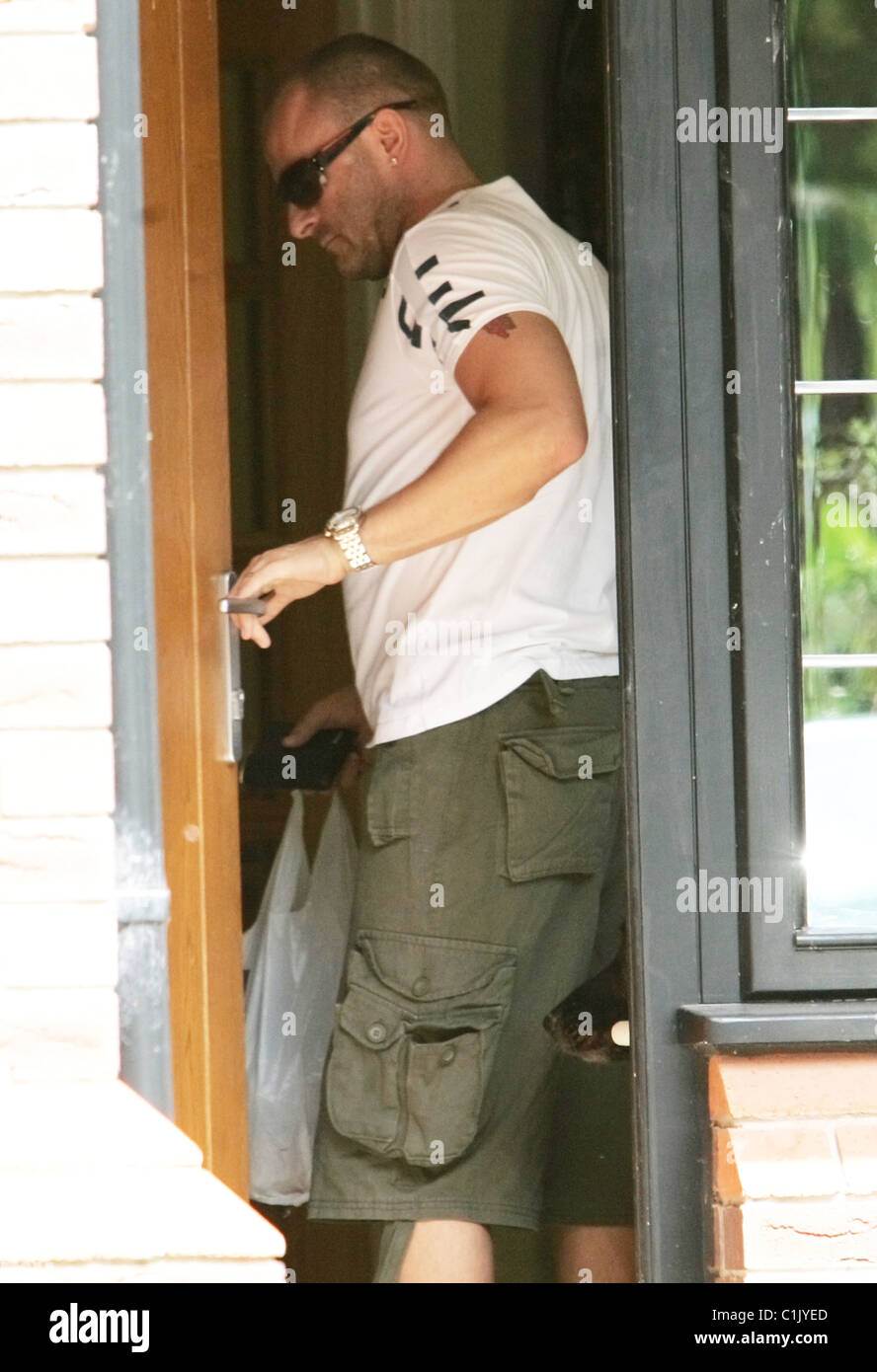 Kerry katona leaving her house cheshire hi-res stock photography and ...