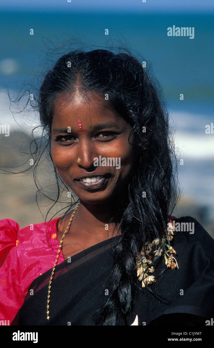 India, Karnataka, young woman Stock Photo - Alamy