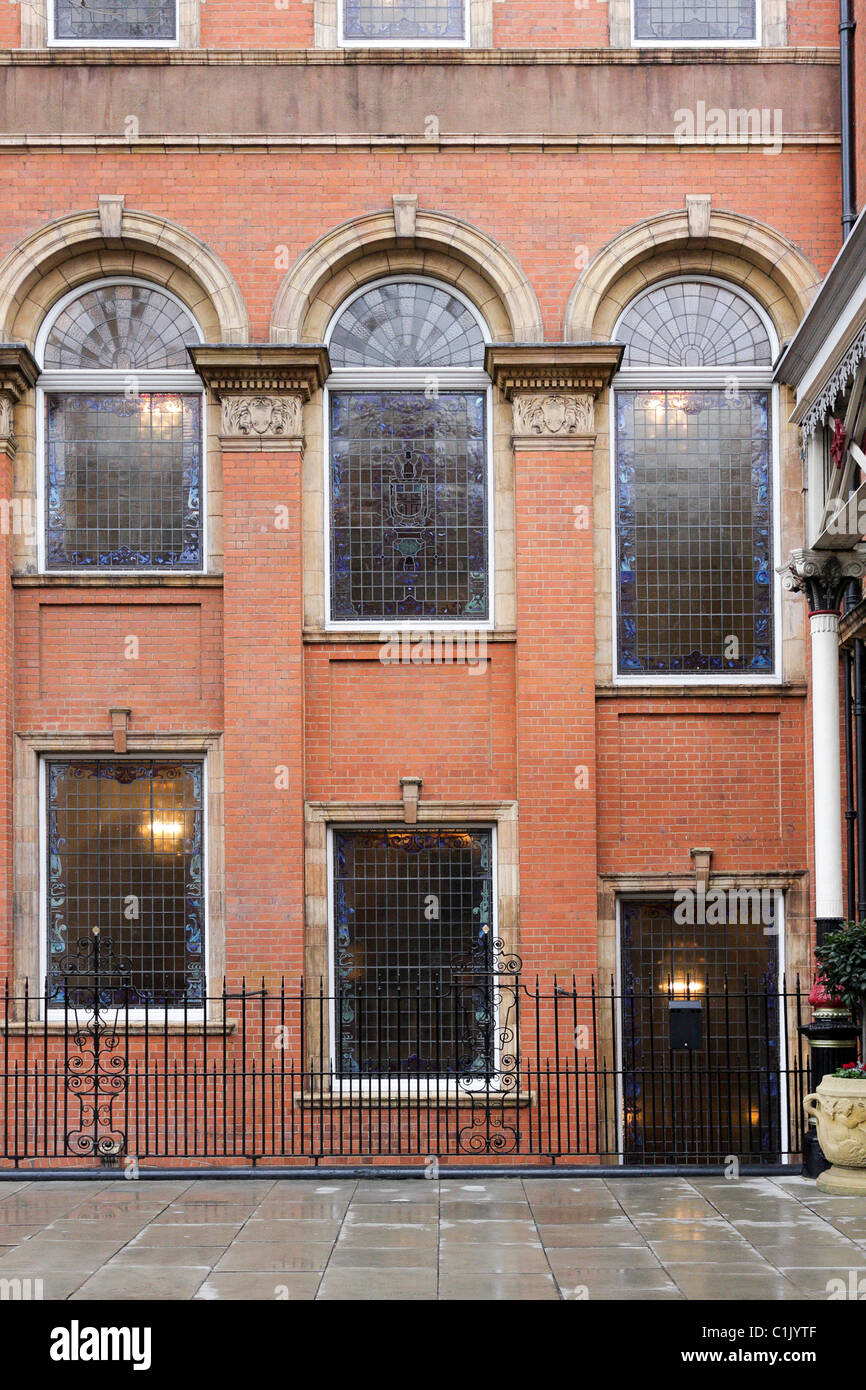 Classic Victorian detail in the form of these stained glass windows ...