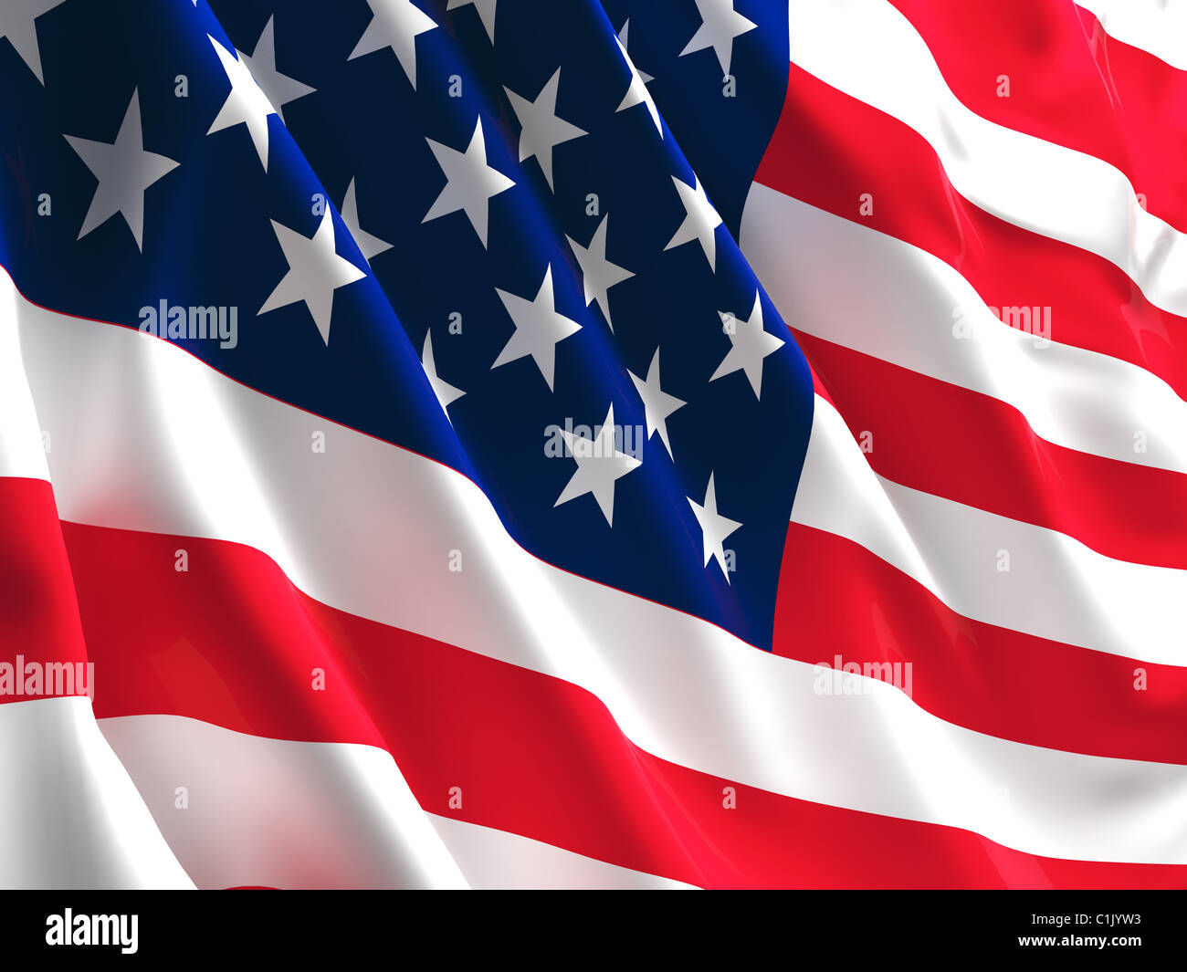 fine 3d image of america flag background Stock Photo - Alamy