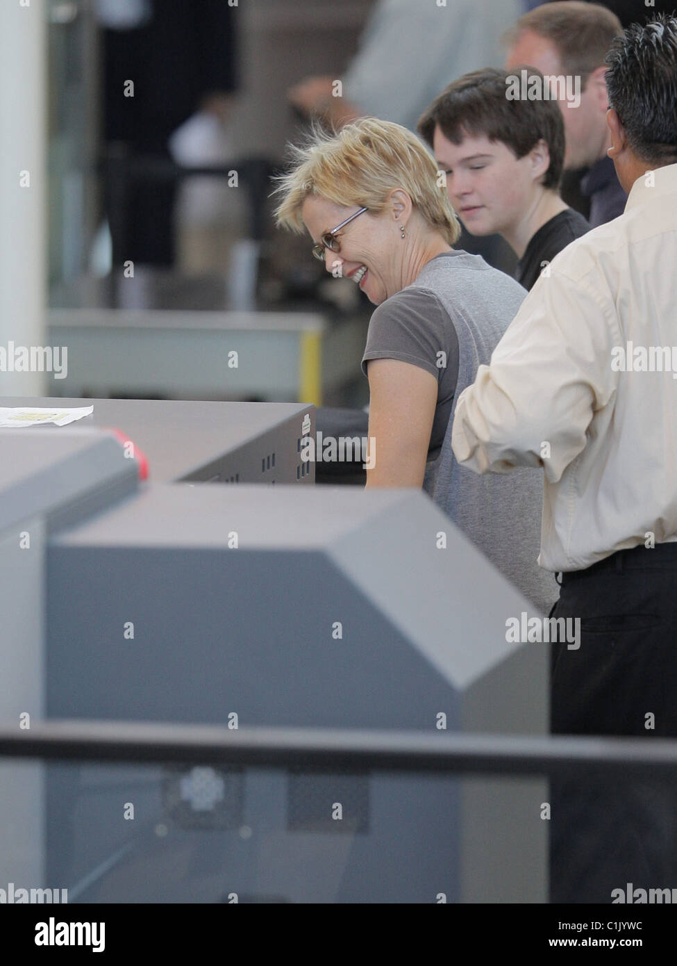Annette bening son benjamin bening hi-res stock photography and images ...