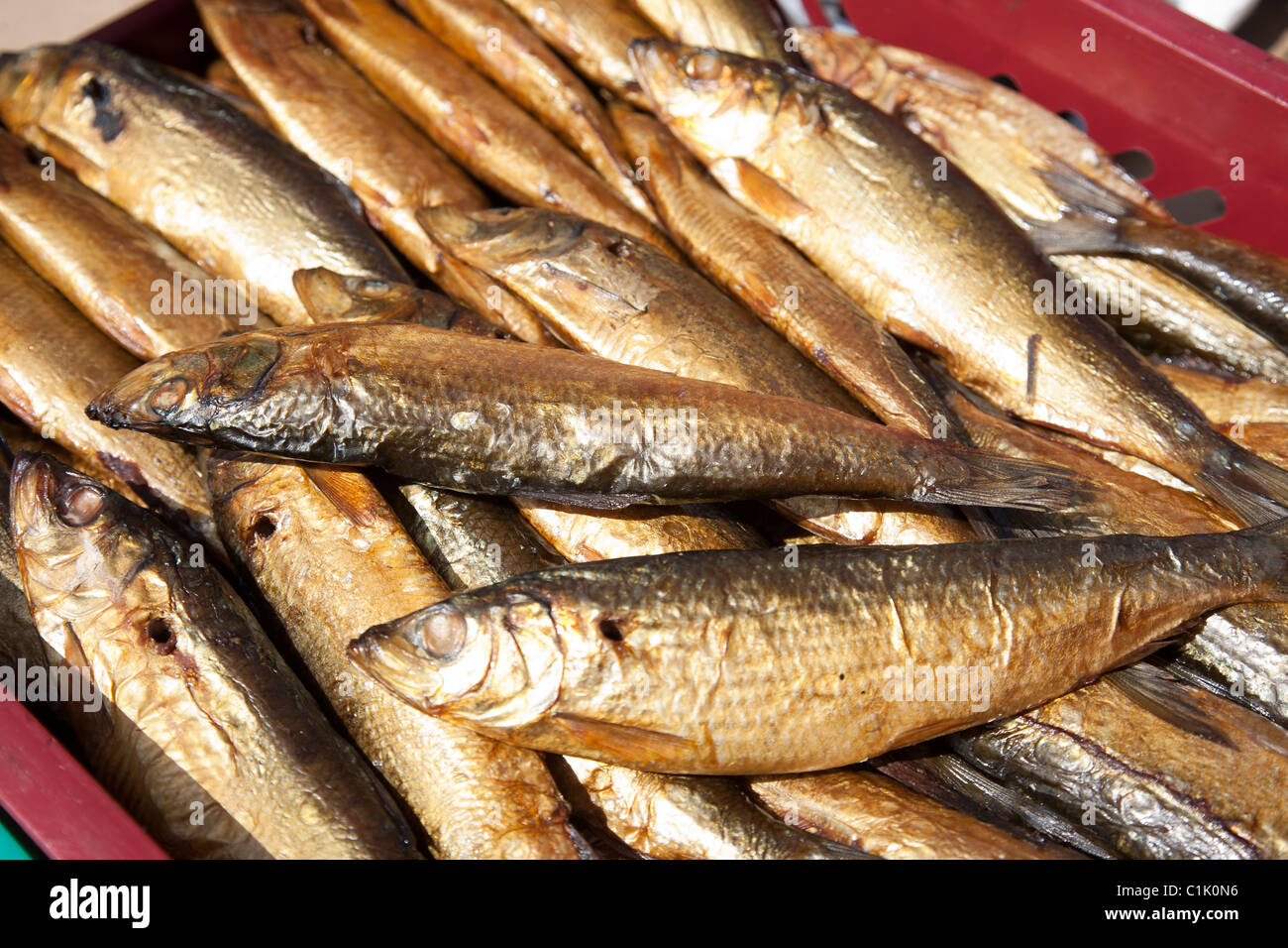 Close-Up of Fresh Smoked Whitefish Stock Photo - Alamy