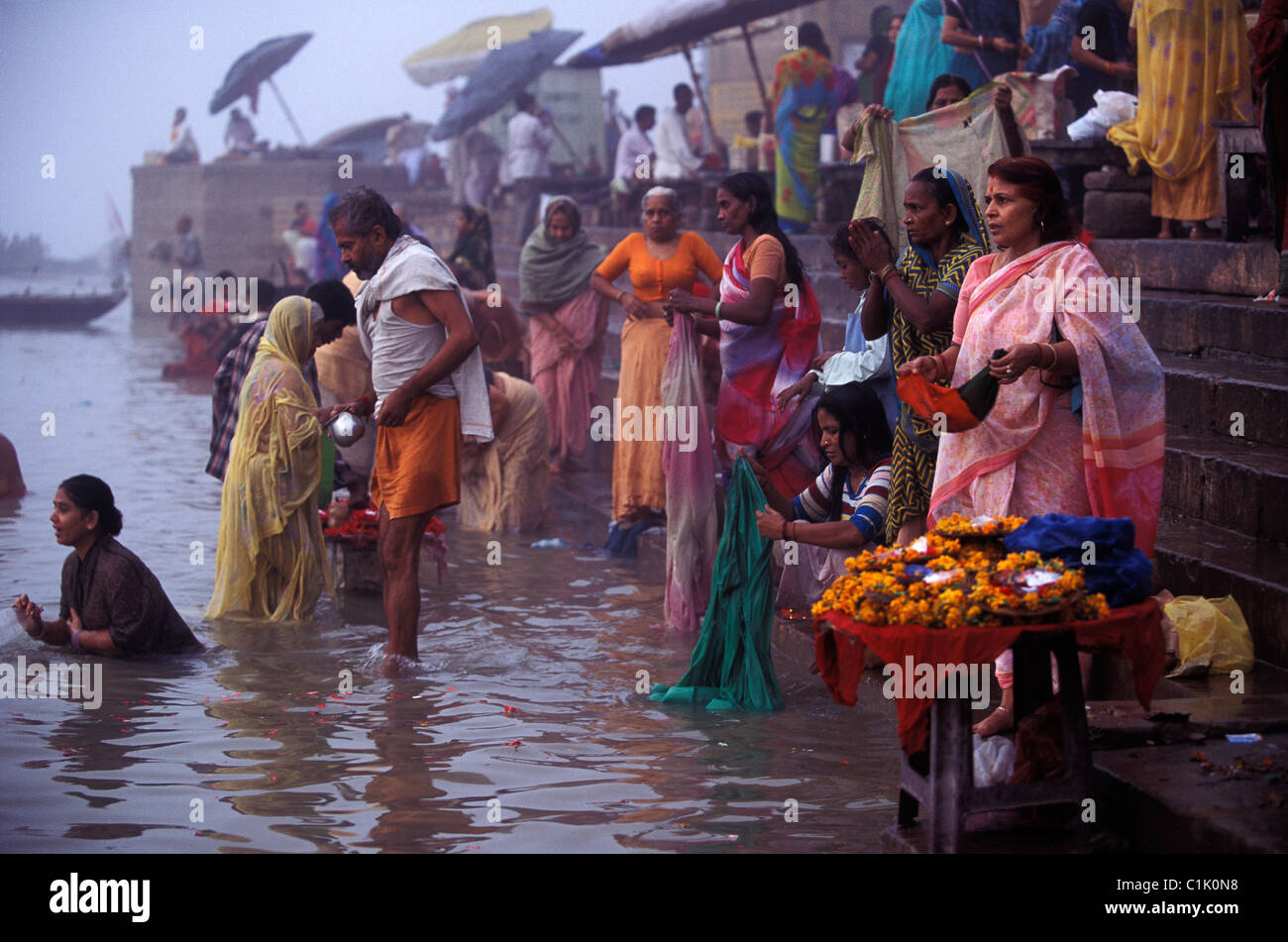 India, Uttar Pradesh, Varanasi (Benares), Ganges river Stock Photo - Alamy