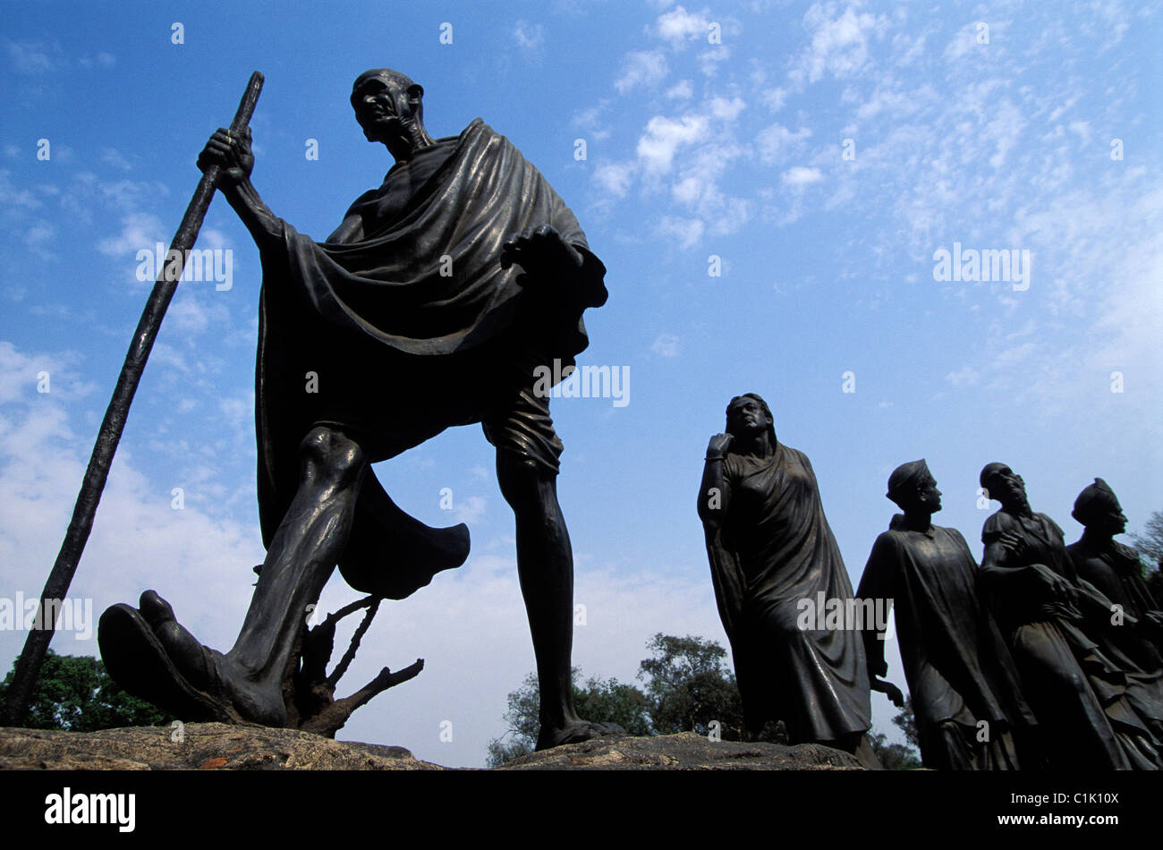 India, Delhi, Gandhi's Monument, the salt walk Stock Photo - Alamy