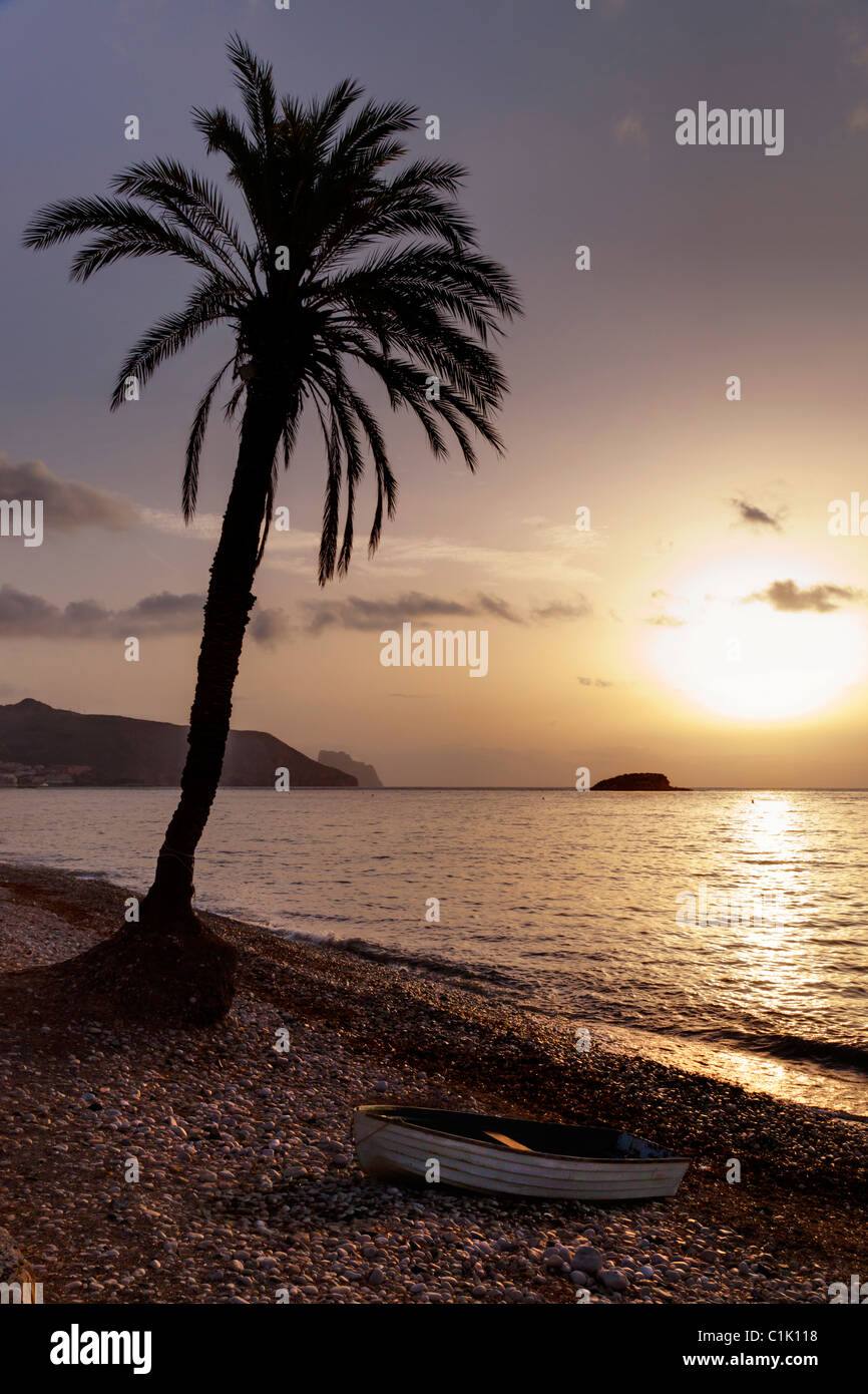 Exotic sunrise in altea beach hi-res stock photography and images - Alamy