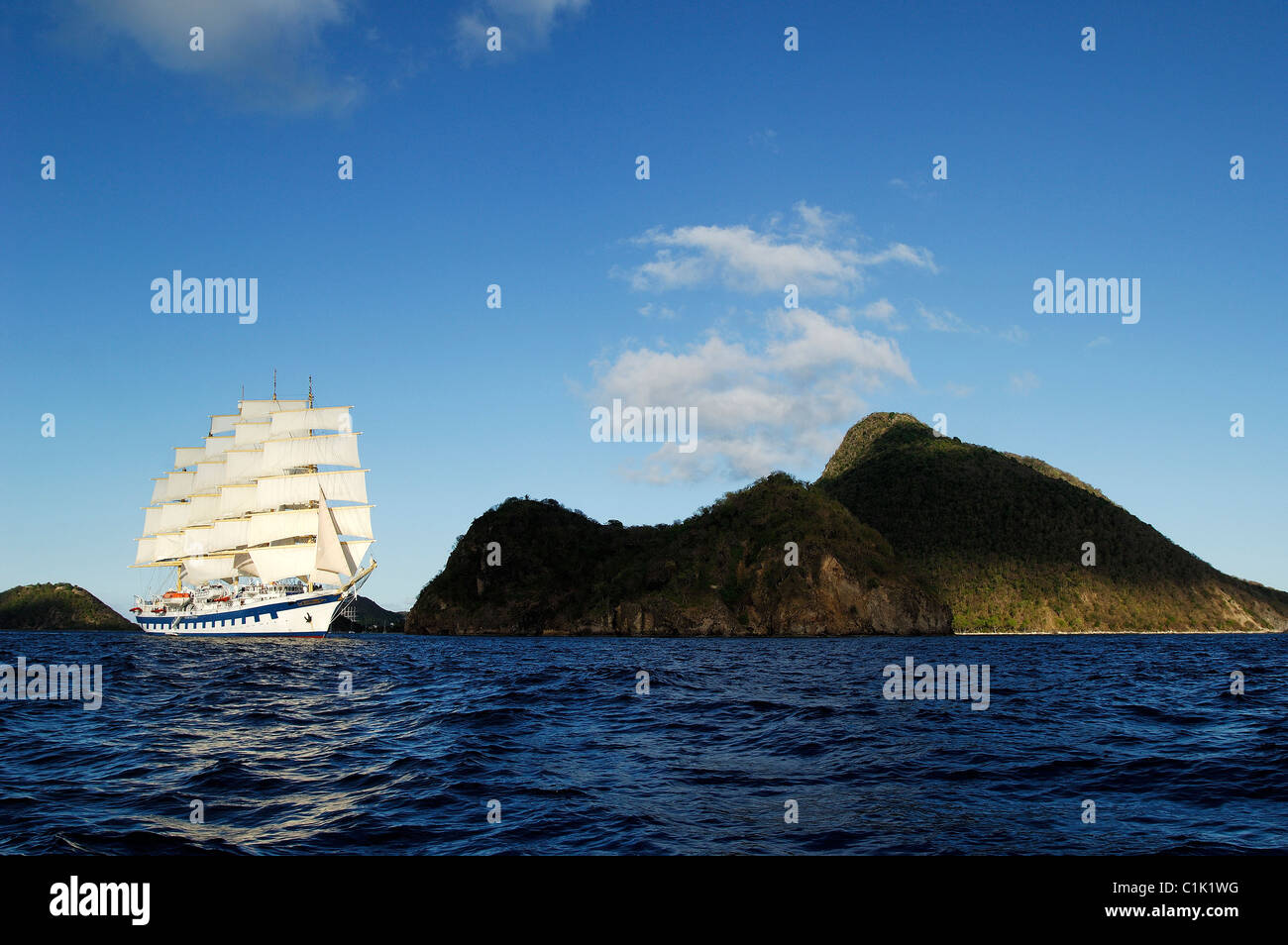 Caribbean sea, Guadeloupe (French West Indies), the Saintes Islands ...