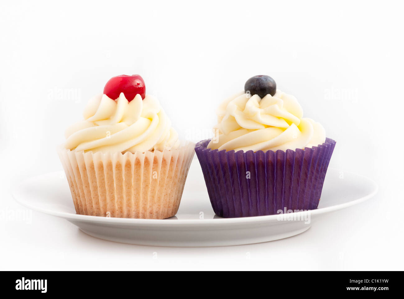 With cherry and blueberry on top hi-res stock photography and images ...