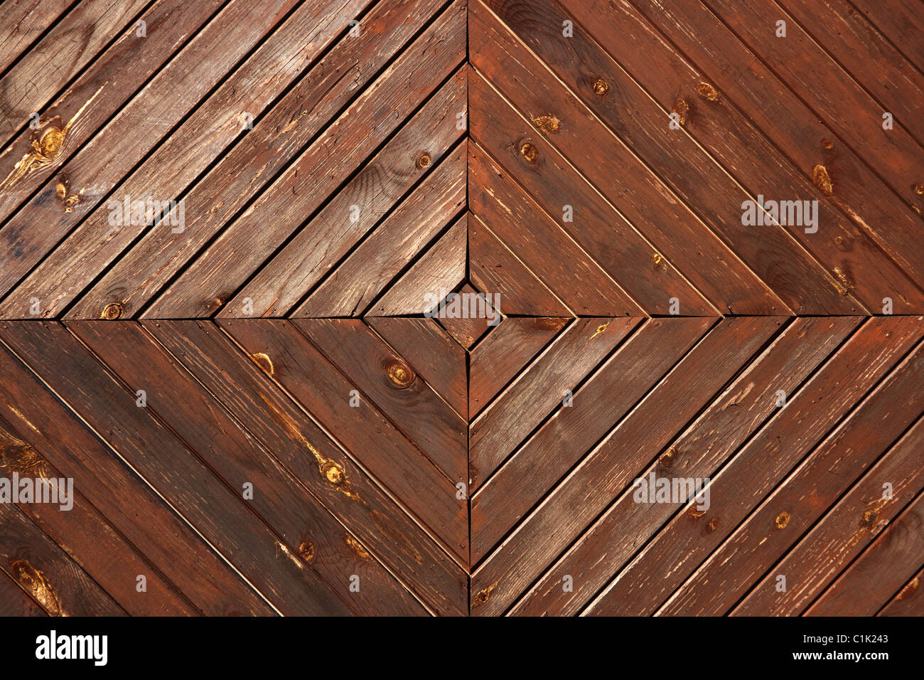 Old wood texture. Diamond-shaped upholstery Stock Photo - Alamy