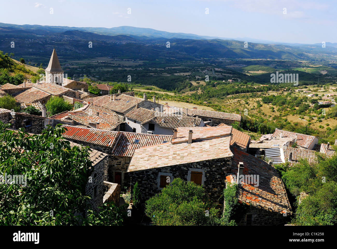 France, Ardeche, village of Mirabel Stock Photo - Alamy