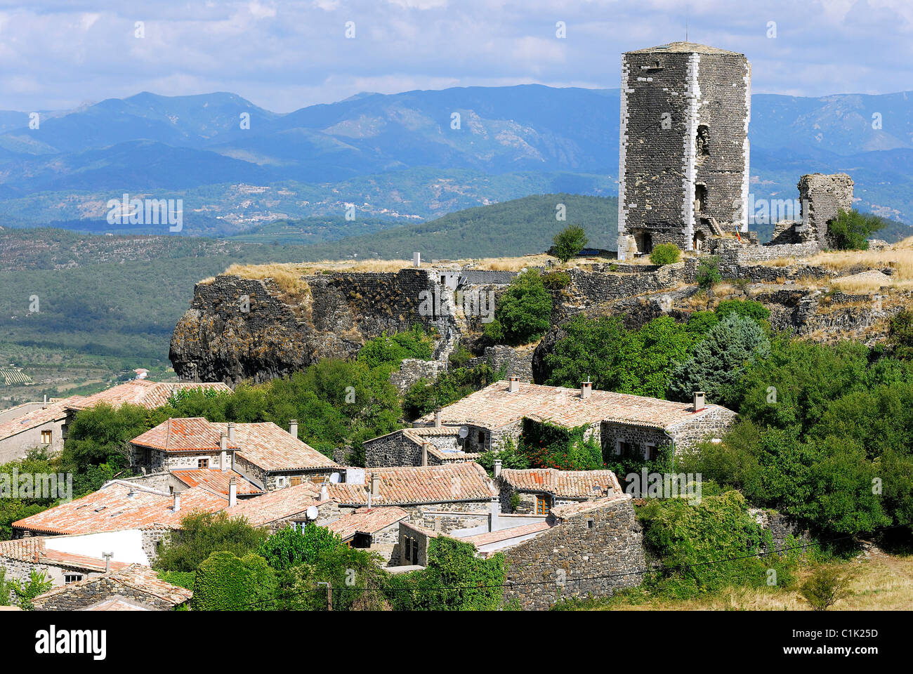 France, Ardeche, village of Mirabel Stock Photo - Alamy