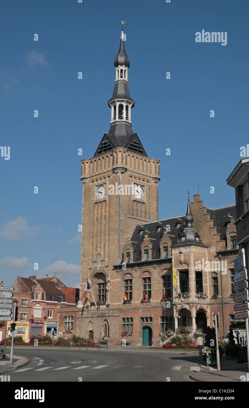 The Bailleul Belfry, a UNESCO protected monument on Grand Place, main ...