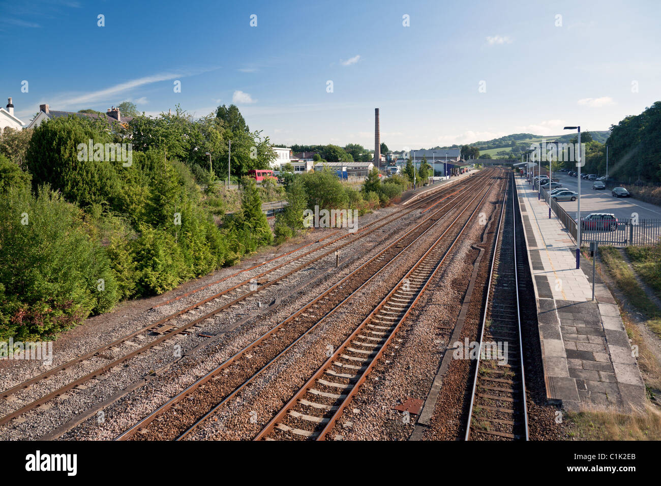 Totnes Main Line Railway Station, Devon, England, United Kingdom Stock ...