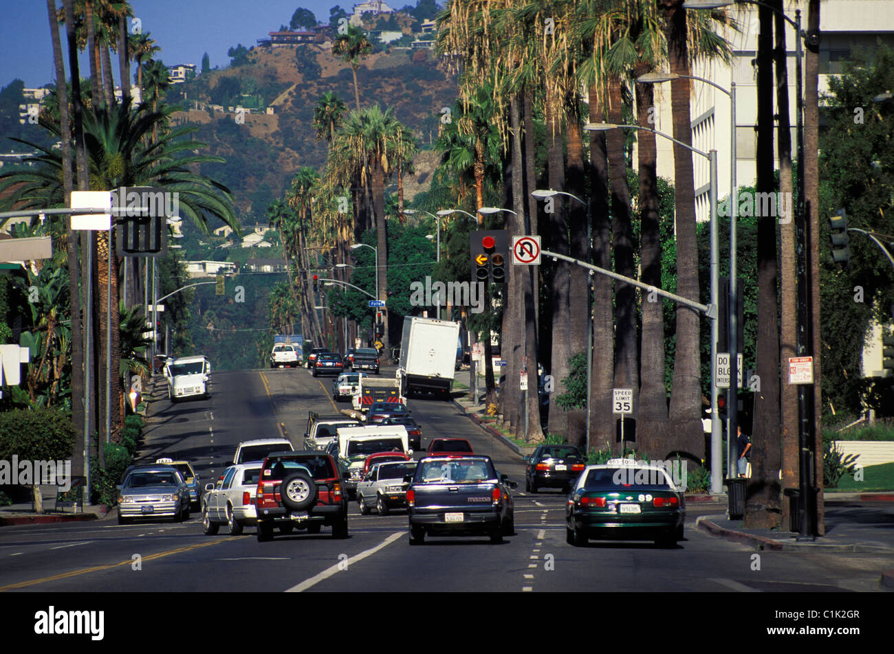 Hollywood boulevard los angeles road hi-res stock photography and ...