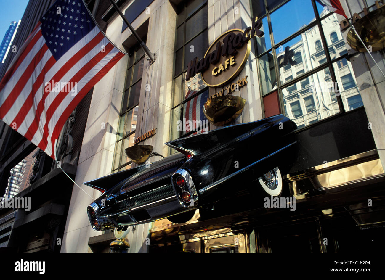 United States, New York City, Manhattan, Hard Rock Cafe Stock Photo - Alamy