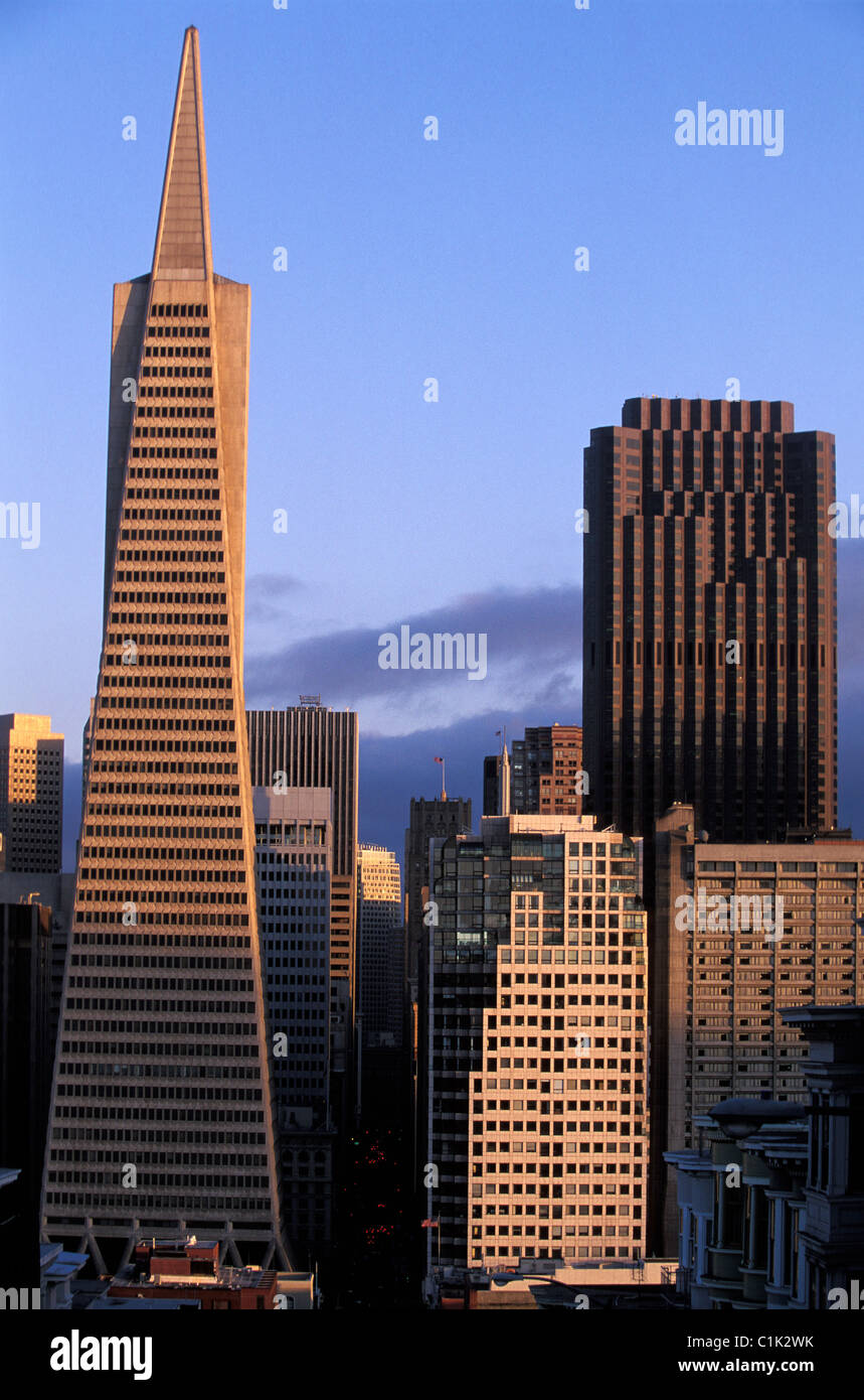 United States, California, San Francisco, Transamerica Pyramid Stock ...