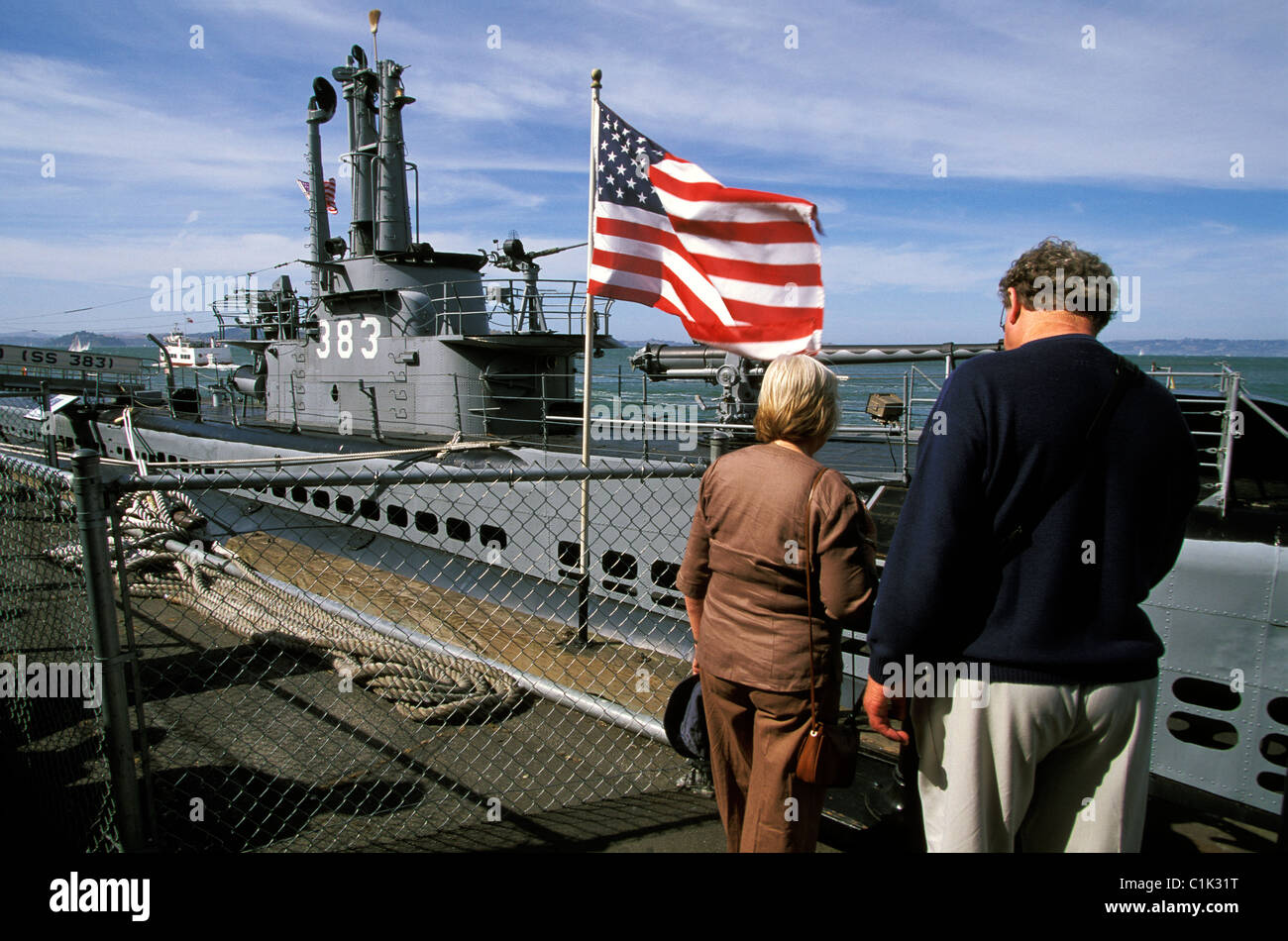 United States, California, San Francisco, USS Pampanito submarine Stock ...