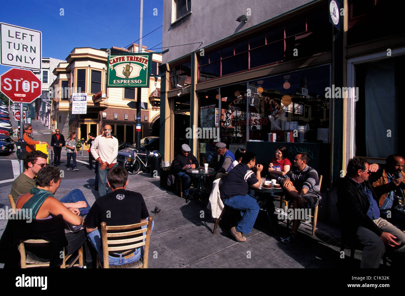 Cafe trieste north beach hi-res stock photography and images - Alamy