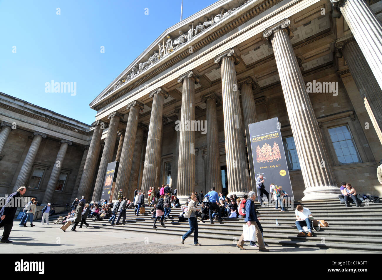 The British Museum tourists and visitors Museum of ancient cultures ...