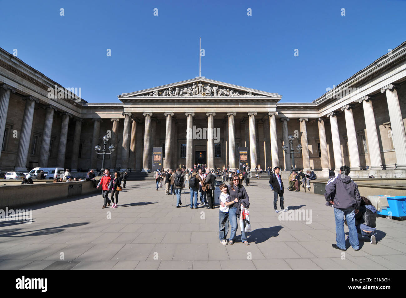 The British Museum tourists and visitors Museum of ancient cultures ...