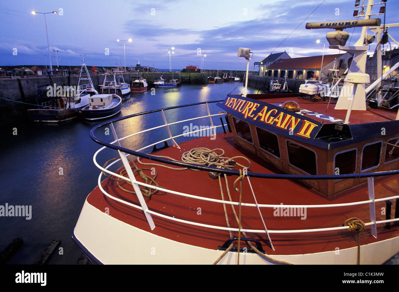 United Kingdom, Scotland, Fife Peninsula, Pittenweem's harbour Stock ...
