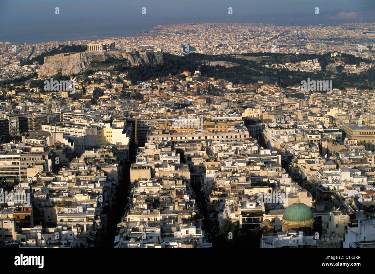 Greece, Athens, overview Stock Photo - Alamy