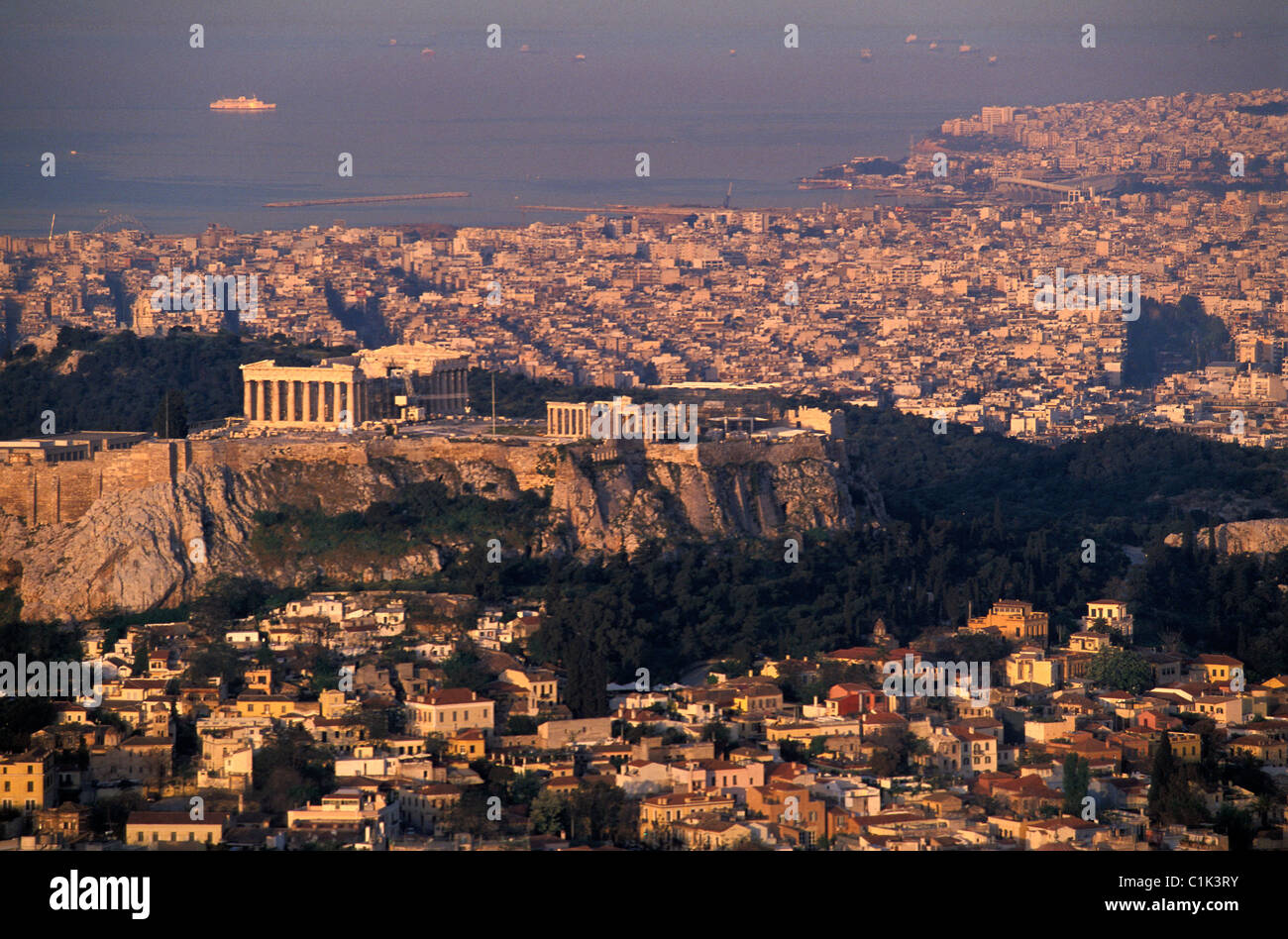 Greece, Athens, overview Stock Photo - Alamy