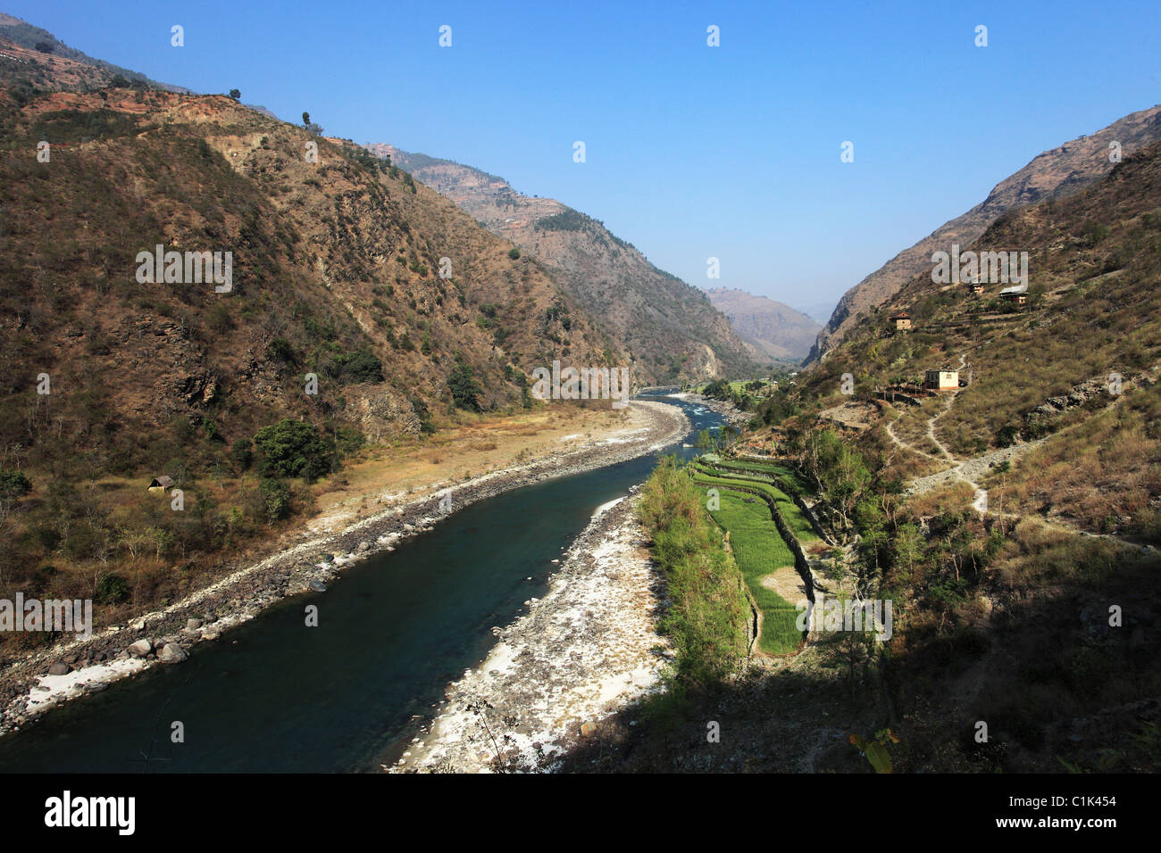 Nepali landscape Nepal Himalaya Stock Photo - Alamy