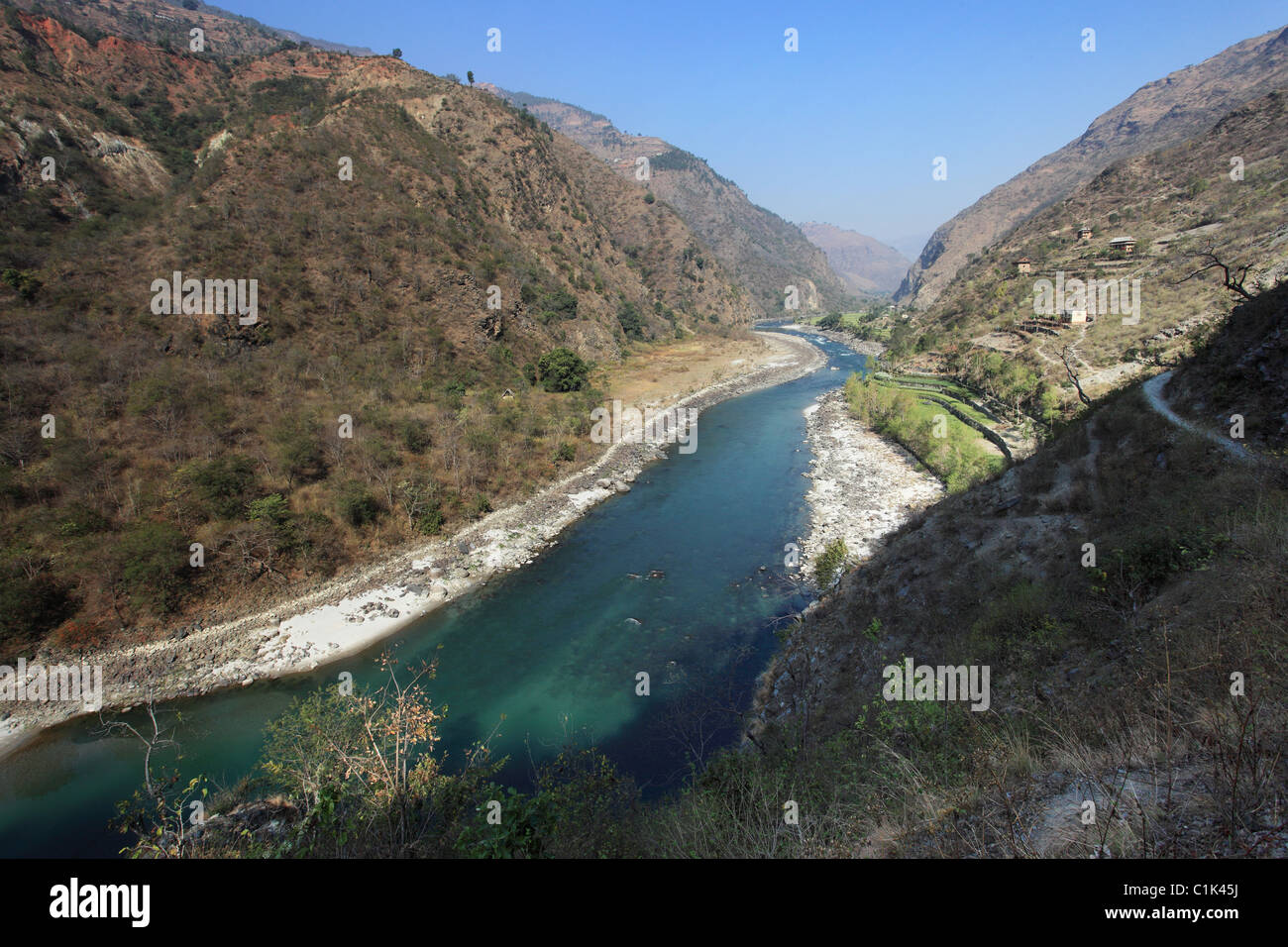 Nepali landscape Nepal Himalaya Stock Photo - Alamy