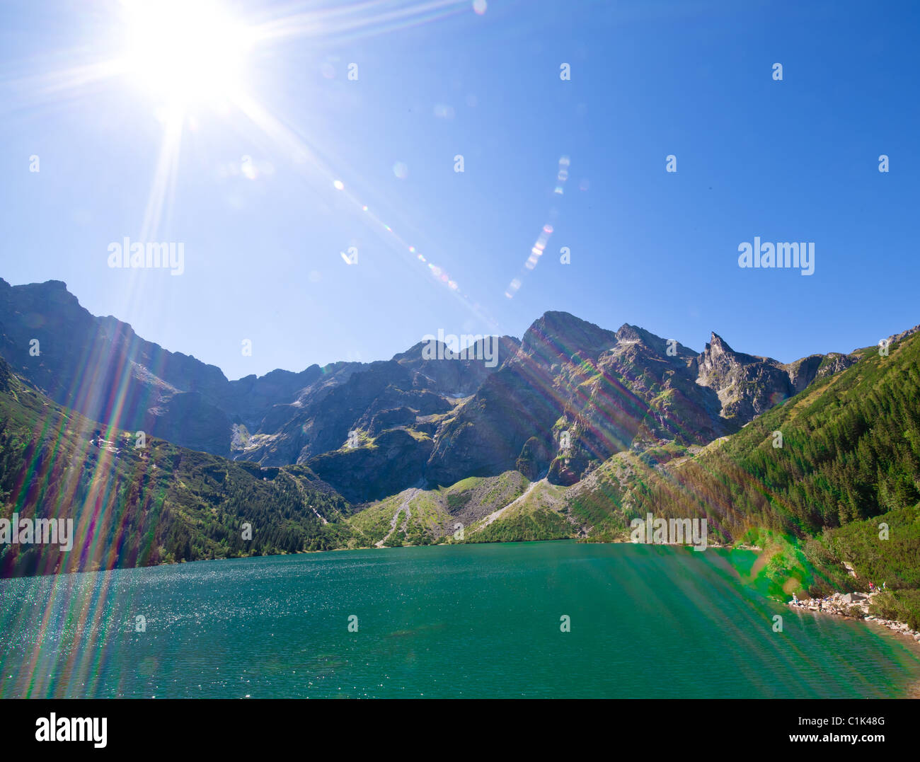 Summer mountain landscape in the Polish Tatry Stock Photo - Alamy