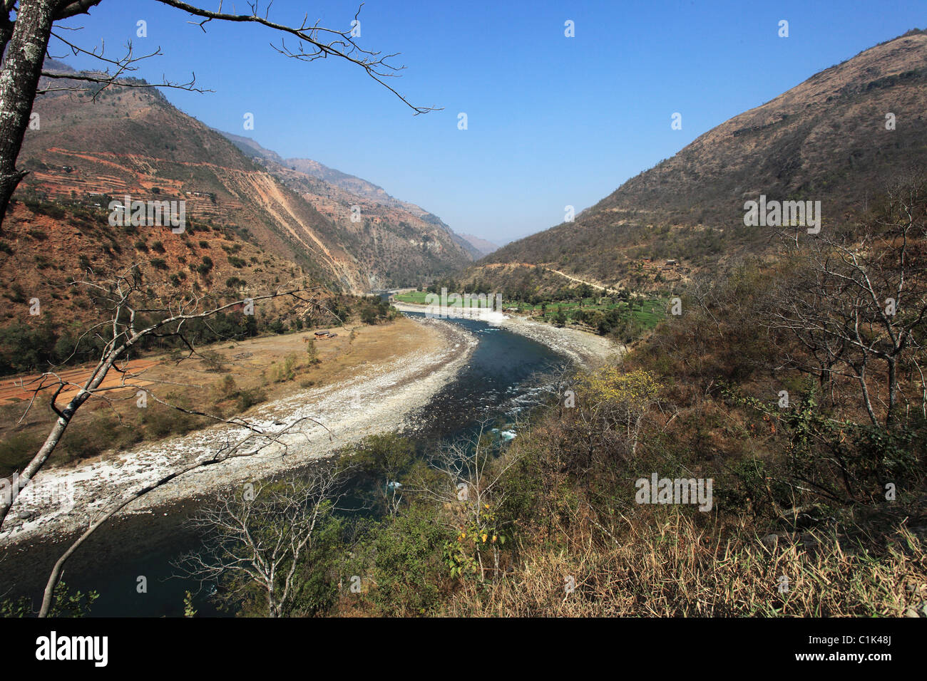 Nepali landscape Nepal Himalaya Stock Photo - Alamy
