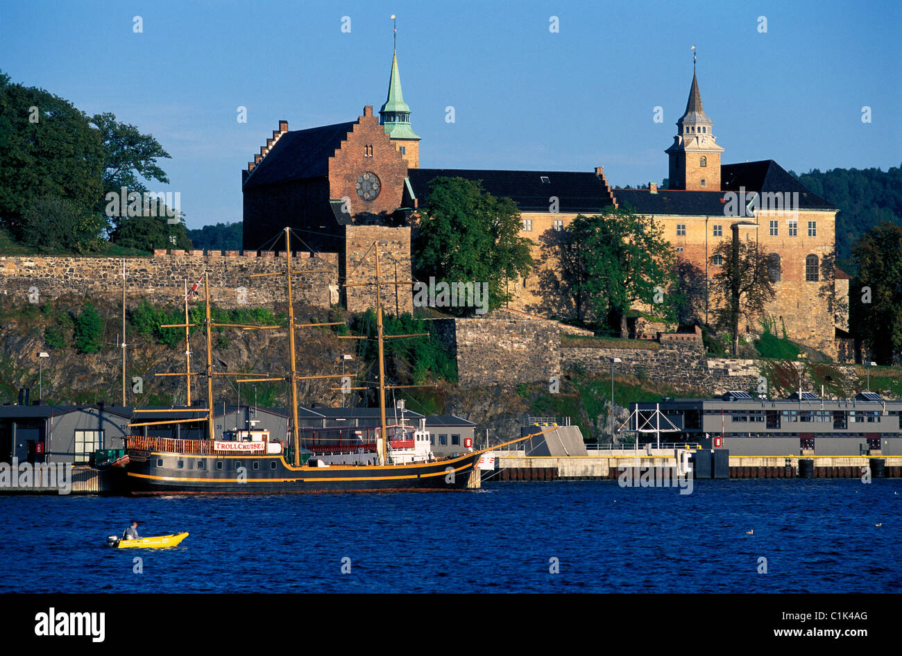 Norway, Oslo, Akershus fortress and castle Stock Photo - Alamy