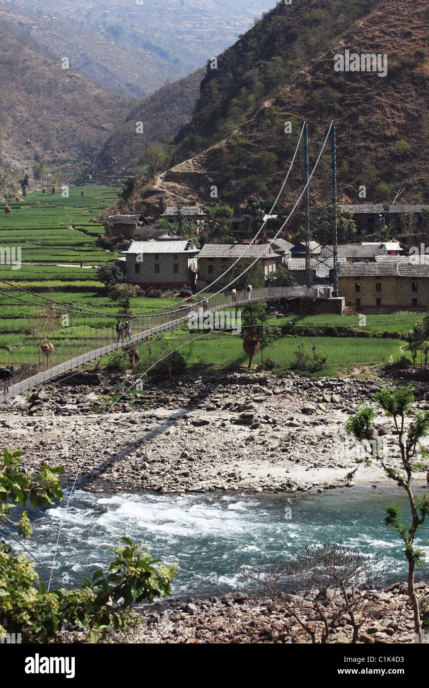 Nepali landscape Nepal Himalaya Stock Photo - Alamy