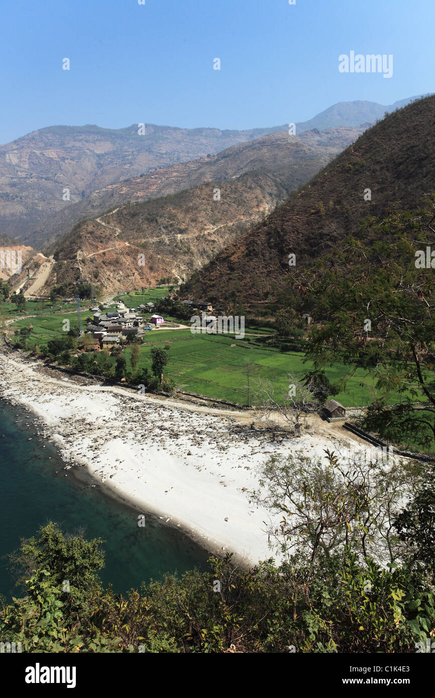 Nepali landscape Nepal Himalaya Stock Photo - Alamy