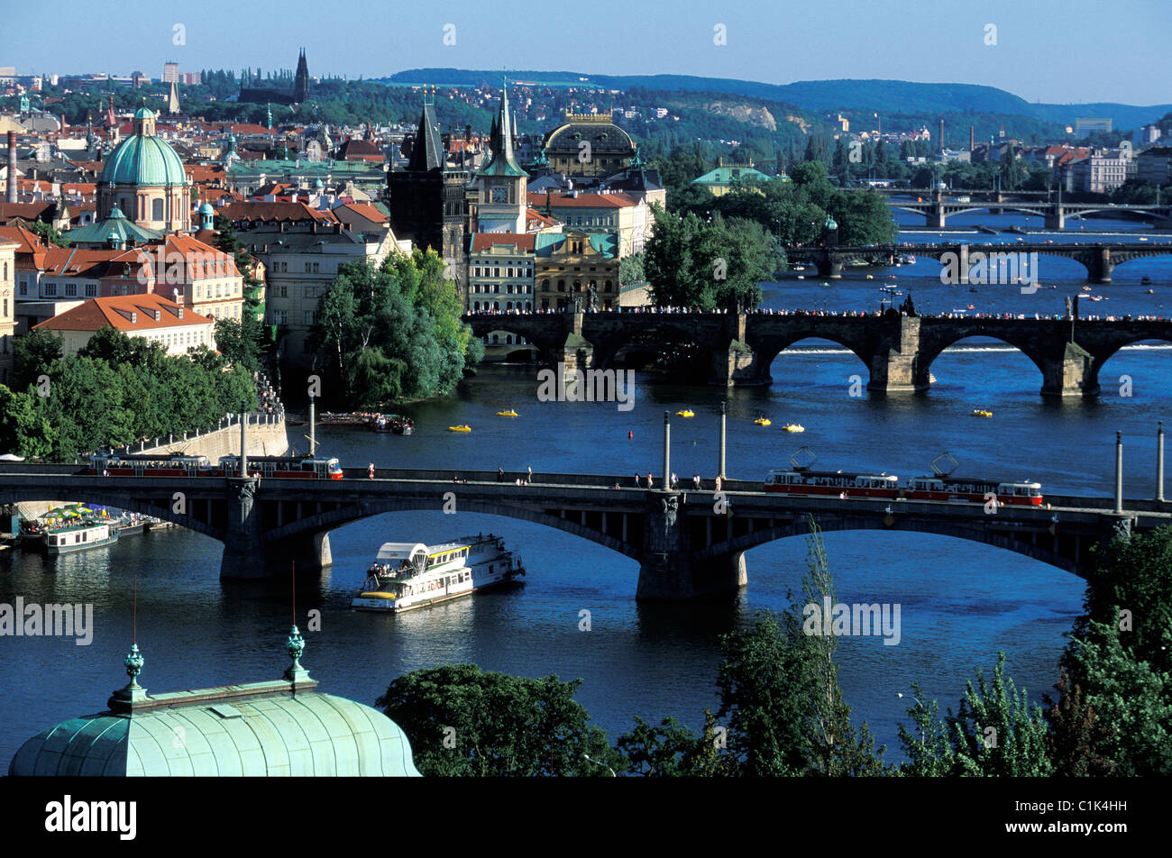 Czech Republic, Prague, Vltava river Stock Photo - Alamy