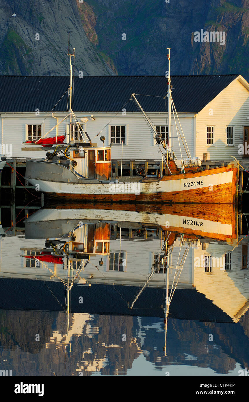 Norway, Nordland, Lofoten Islands, Moskenes Island, the fishermen's ...