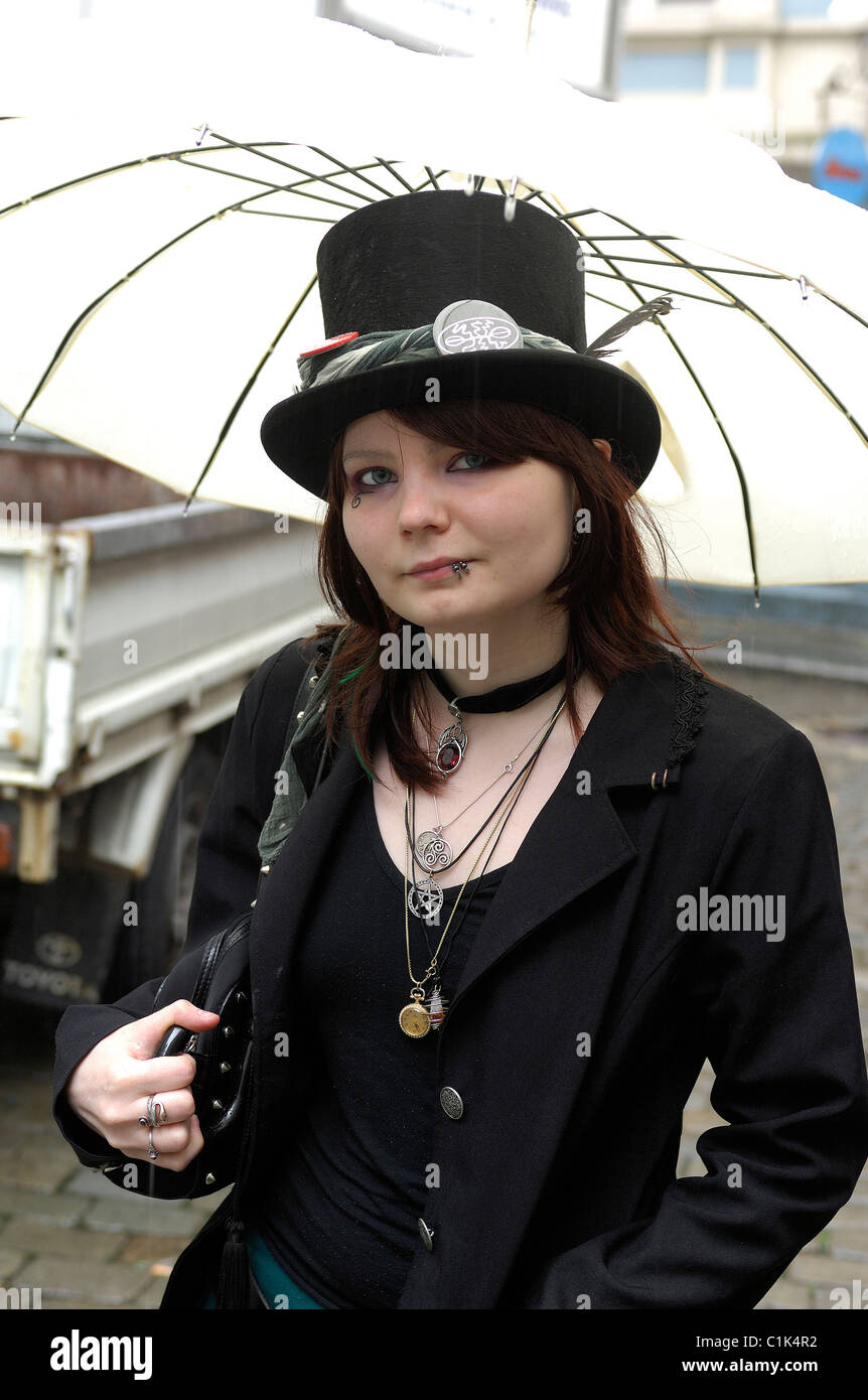 Norway, Hordaland, Bergen, girl with gothic style Stock Photo - Alamy