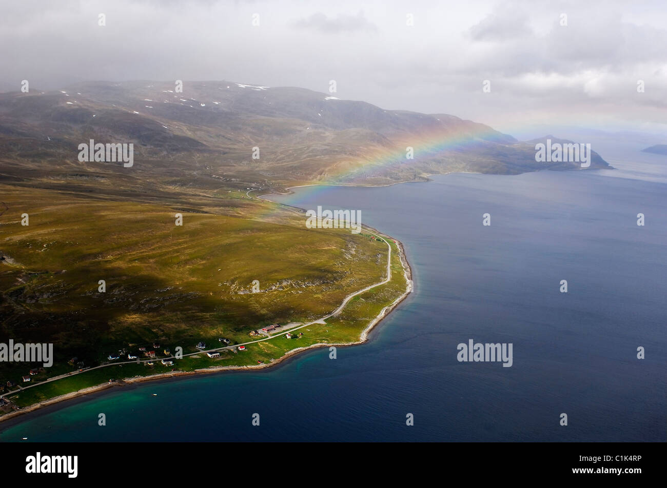Norway, Lapland, Finnmark region, the coast around the North Cape ...