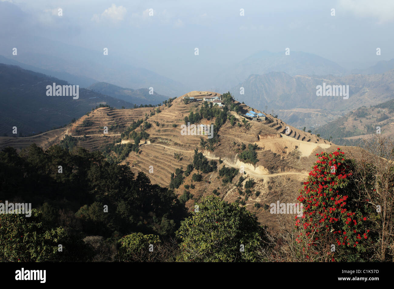 Nepali landscape Nepal Himalaya Stock Photo - Alamy