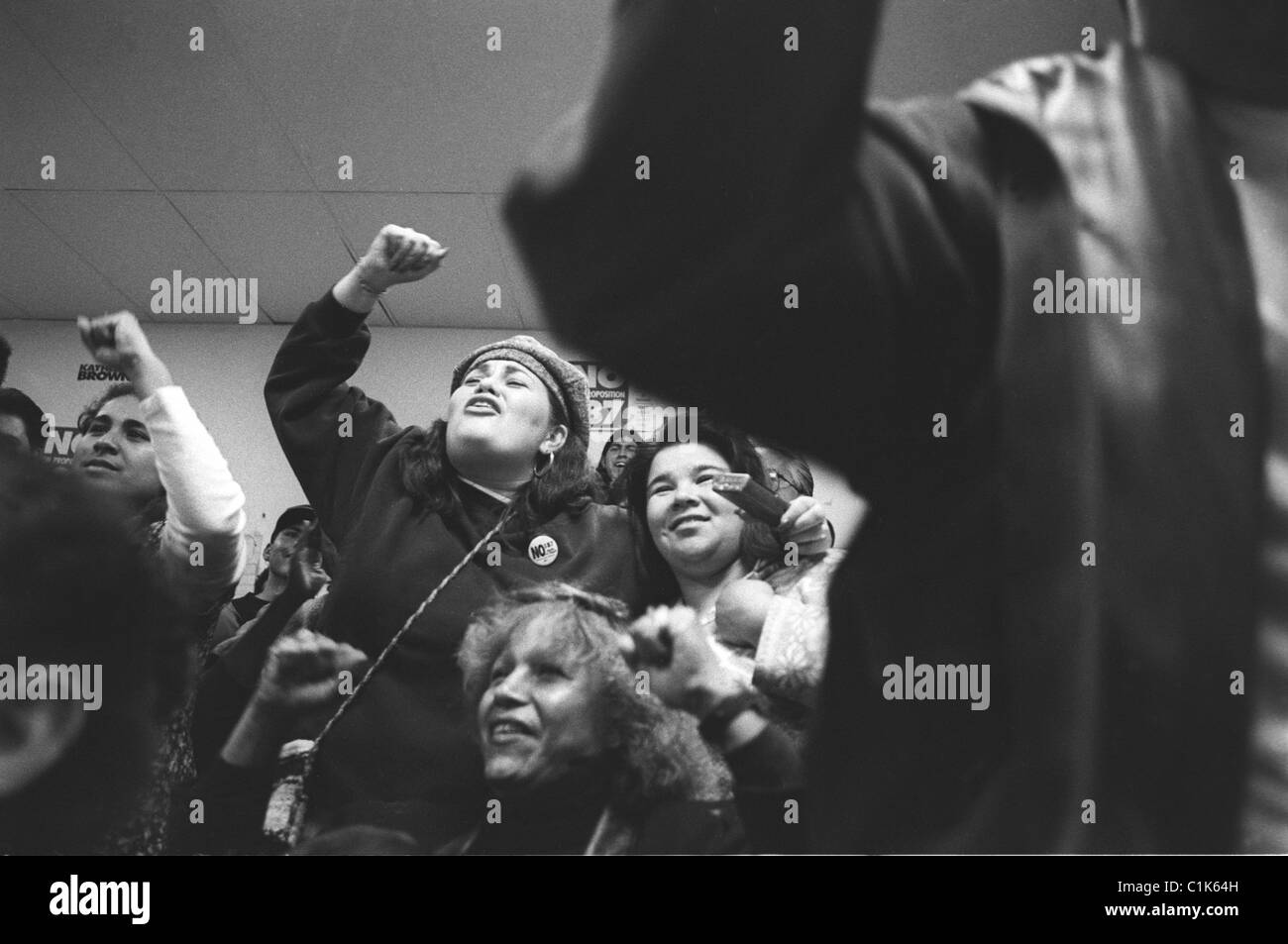 Campaign against proposition 187 Stock Photo - Alamy