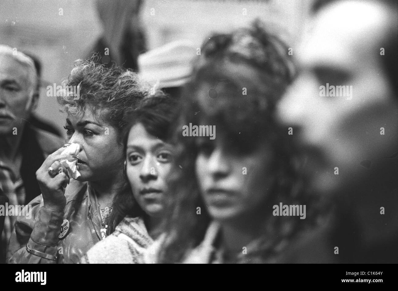 Opponents of prop-187 respond to the news of its victory. Campaign ...