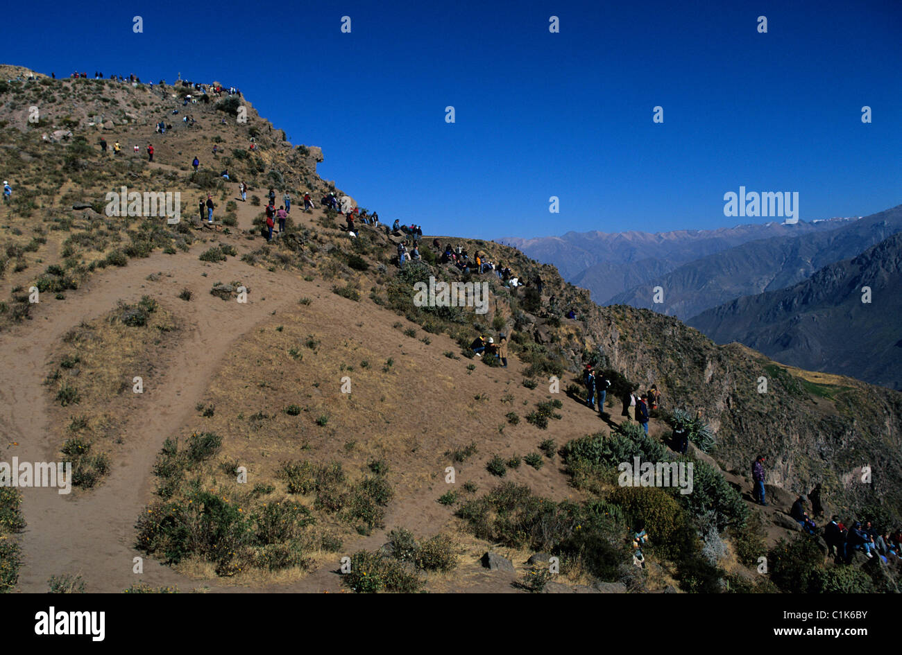 Peru, Arequipa Department, canyon del Colca, the Cross of the Condor ...